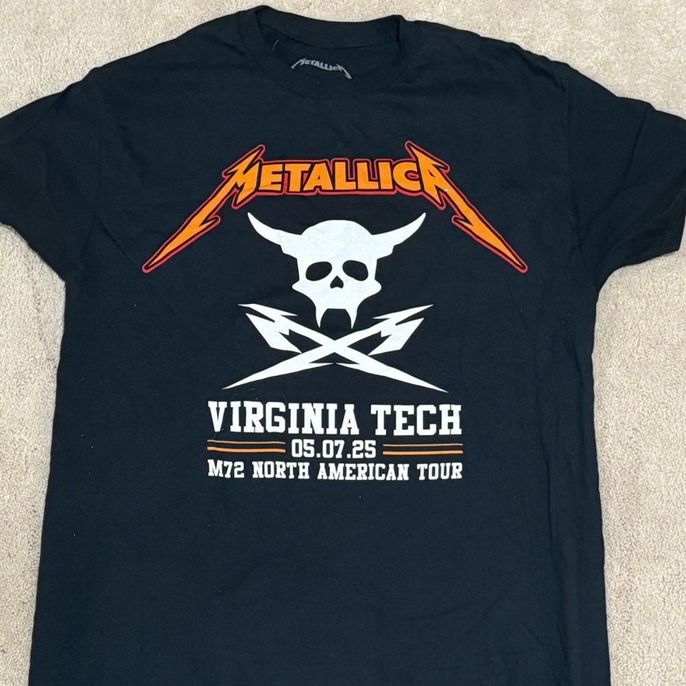 Metallica Limited Edition Virginia Tech Black Graphic… - Gem